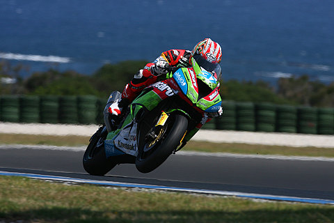 WSSP - FT1: Fujiwara übernimmt Spitze: Zwei Kawasakis in Front