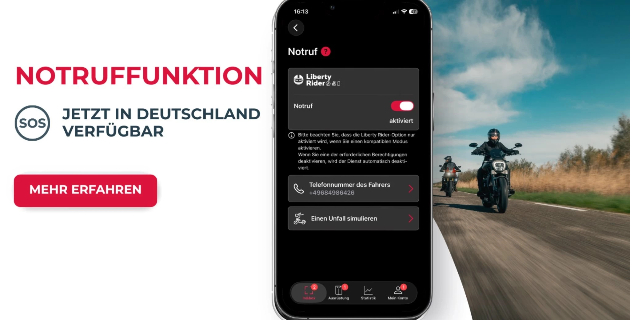 In&motion startet Emergency Call in Deutschland
