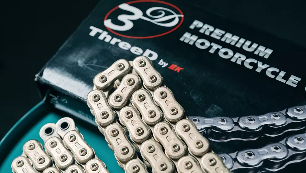 EK Chain ThreeD lánc-tuning: Nagyobb teljesítmény, kisebb tömeg