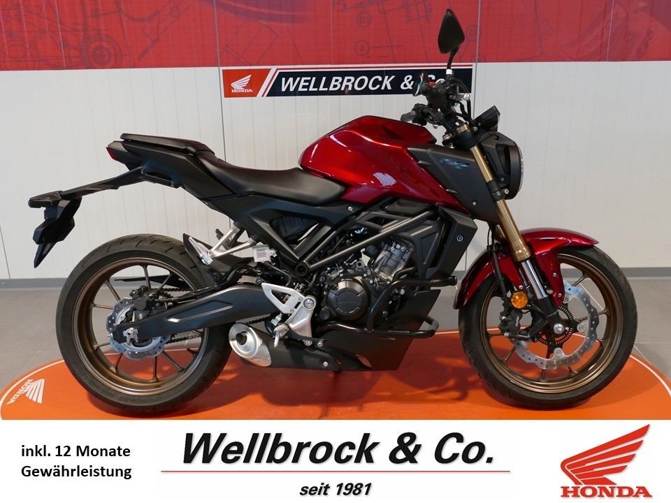 USED Honda CB125R, Candy Chromosphere Red ABS 45mm Tieferlegung, Year ...