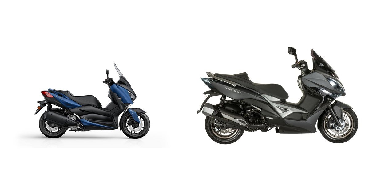 Motorrad Vergleich Yamaha XMAX 300 2019 vs. Kymco Xciting 400i ABS 2020