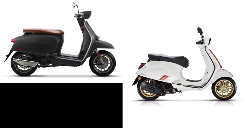 Motorrad Vergleich Lambretta V125 Special 2021 vs. Vespa Sprint 125 Racing Sixties 2022