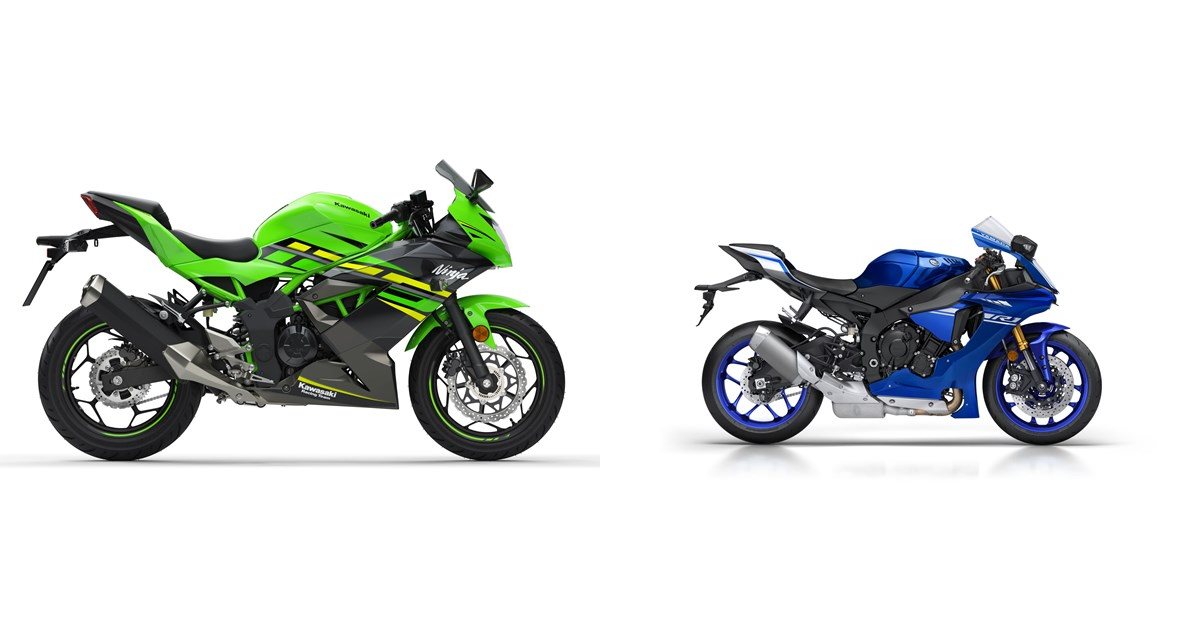 Kawasaki Ninja 125 2019 vs Yamaha R1 2019