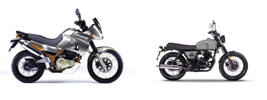 Motorrad Vergleich Kawasaki KLE 500 2005 vs. Brixton Cromwell 125 2022