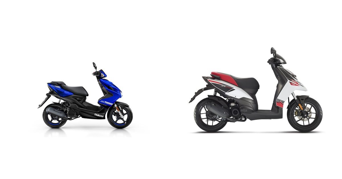 Motorrad Vergleich Yamaha Aerox 4 2020 Vs Aprilia Sr 50 Motard 2020