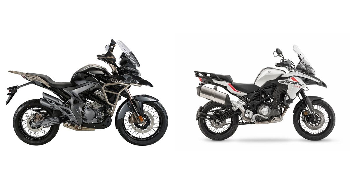 Motorrad Vergleich Zontes 310 T2 2021 vs. Benelli TRK 502 X 2021