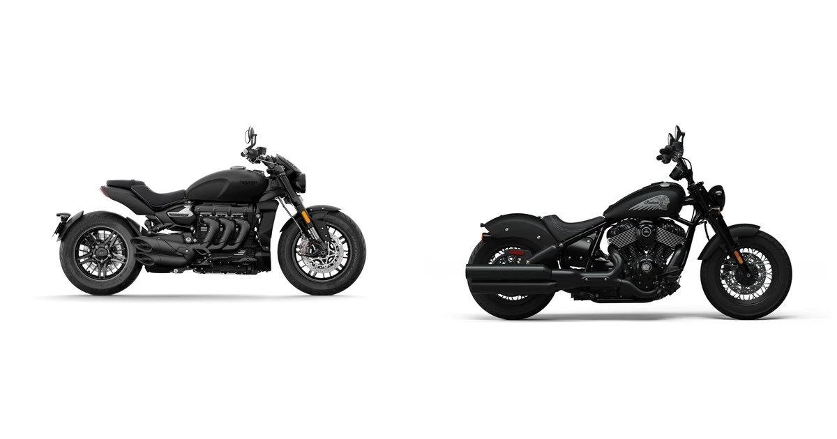 Motorrad Vergleich Triumph Rocket 3 R Black 2021 vs. Indian Chief ...