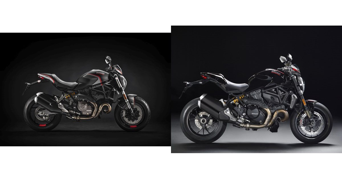 Ducati Monster 821 Stealth 2020 vs Ducati Monster 1200 R 2018