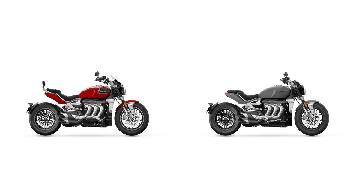 Motorrad Vergleich Triumph Rocket 3 GT 2023 vs. Triumph Rocket 3 R 2023