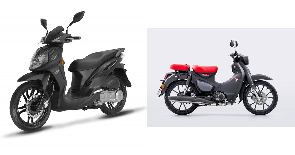 Motorrad Vergleich Sym Symphony SR 125 2022 vs. Honda Super Cub C 125 2022