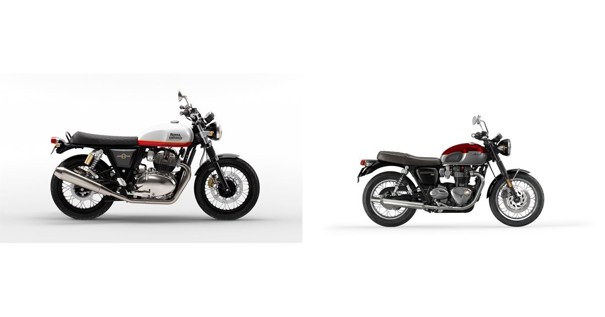 Royal Enfield Interceptor 650 2021 vs Triumph Bonneville T120 2022