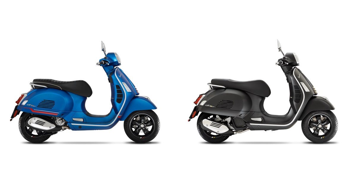 Comparaison des motos Vespa GTS 300 hpe Super Sport 2021 VS. Vespa GTS ...