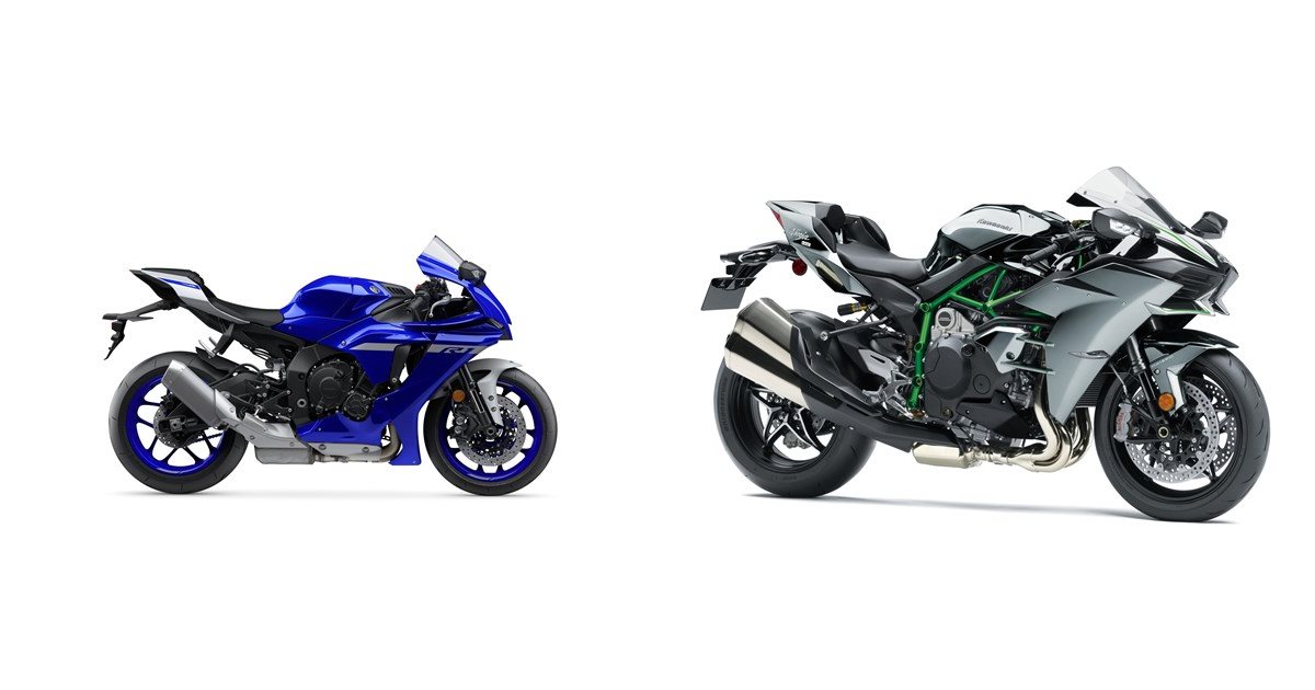 Yamaha R1 2021 vs Kawasaki Ninja H2 2018
