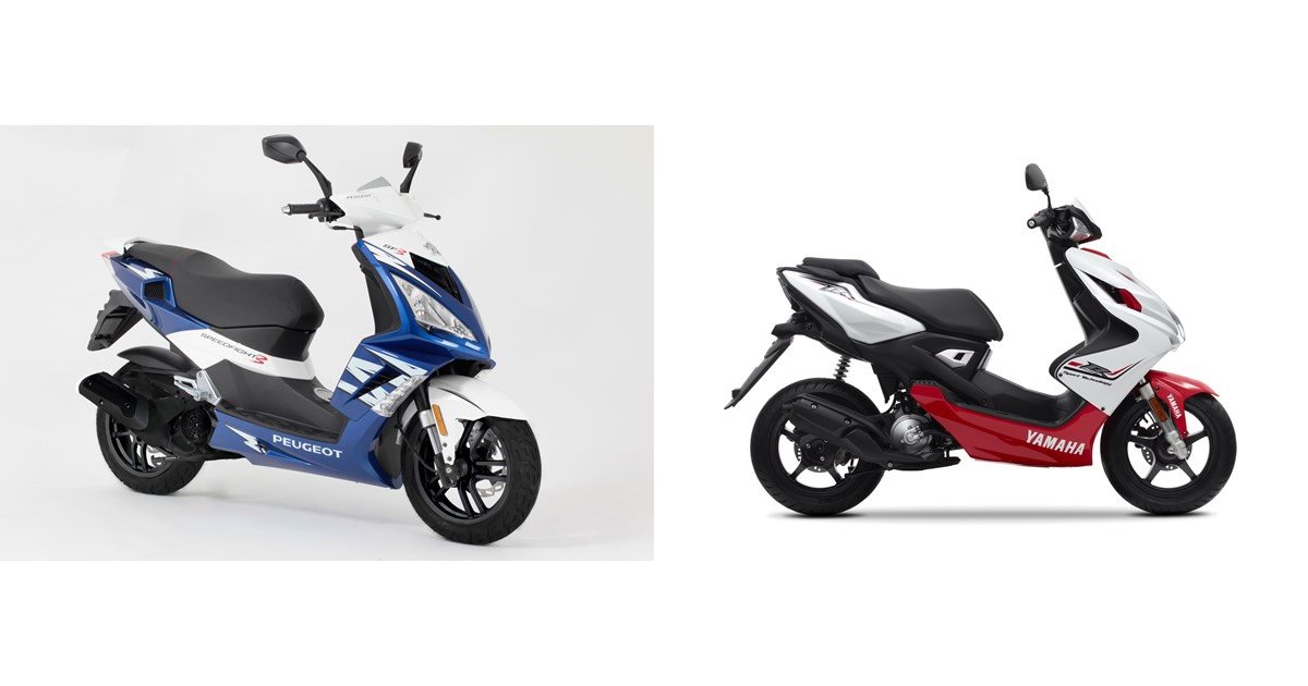 Motorrad Vergleich Peugeot Speedfight 3 125 2017 Vs Yamaha Aerox 2016