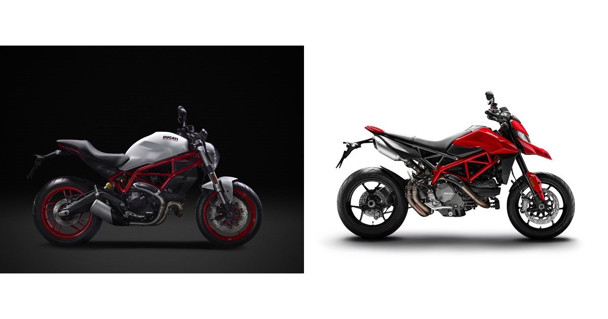 Ducati Monster 797 2017 vs Ducati Hypermotard 950 2020