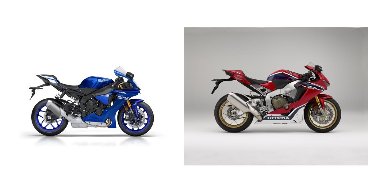Motorrad Vergleich Yamaha R1 2019 vs. Honda CBR1000RR Fireblade SP 2017