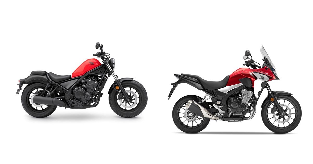 Honda CMX500 Rebel 2020 vs Honda CB500X 2020