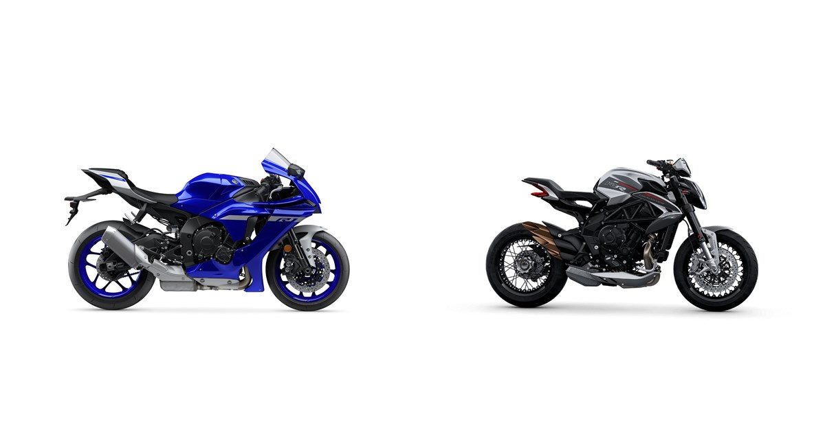 Yamaha R1 2021 vs MV Agusta Dragster 800 RR 2022