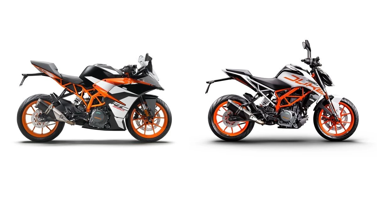 KTM RC 390 2018 vs KTM 390 Duke 2018
