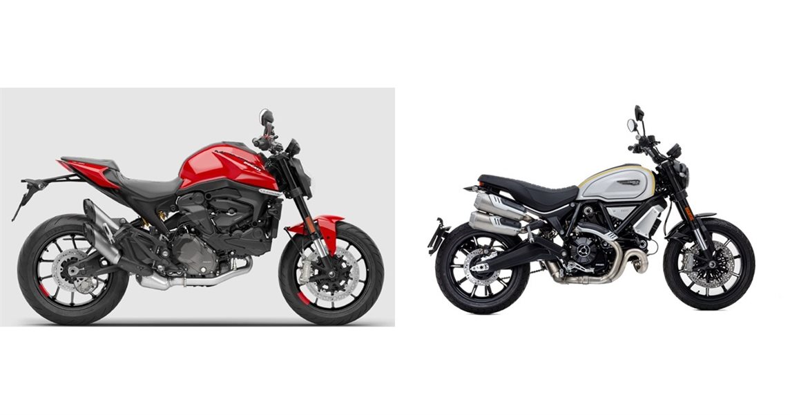 Ducati Monster 2022 vs Ducati Scrambler 1100 PRO 2021