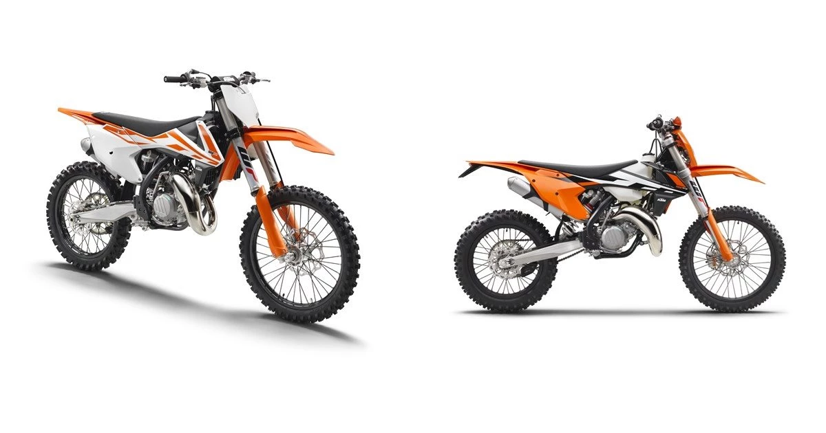 Motorrad Vergleich KTM 125 SX 2017 vs. KTM 125 XC-W 2017
