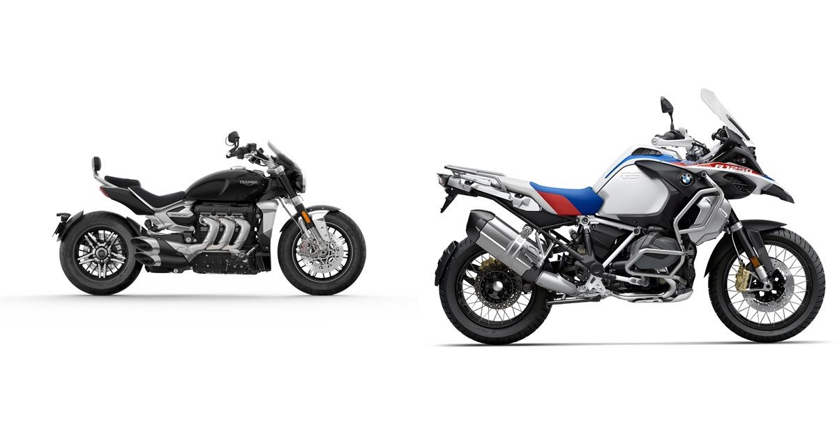 Triumph Rocket 3 GT 2021 vs BMW R 1250 GS Adventure 2022