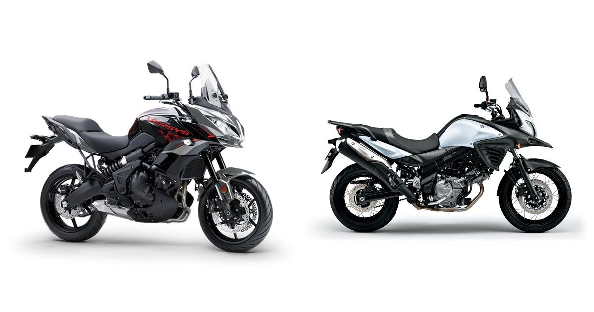 Comparaison des motos Kawasaki Versys 650 2021 VS. Suzuki V-Strom 650 ...