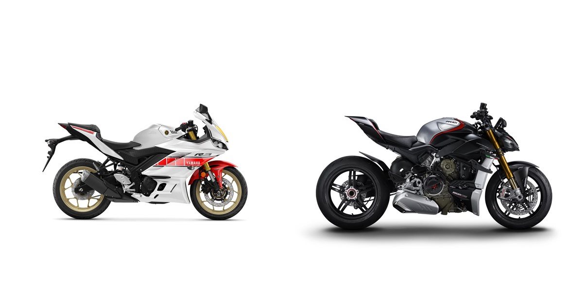 Motorrad Vergleich Yamaha R3 World GP 60th Anniversary 2022 vs. Ducati ...