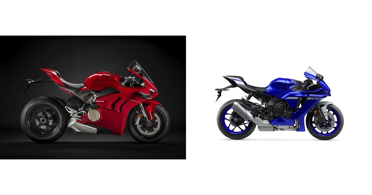 Motorrad Vergleich Ducati Panigale V4 2021 vs. Yamaha R1 2021