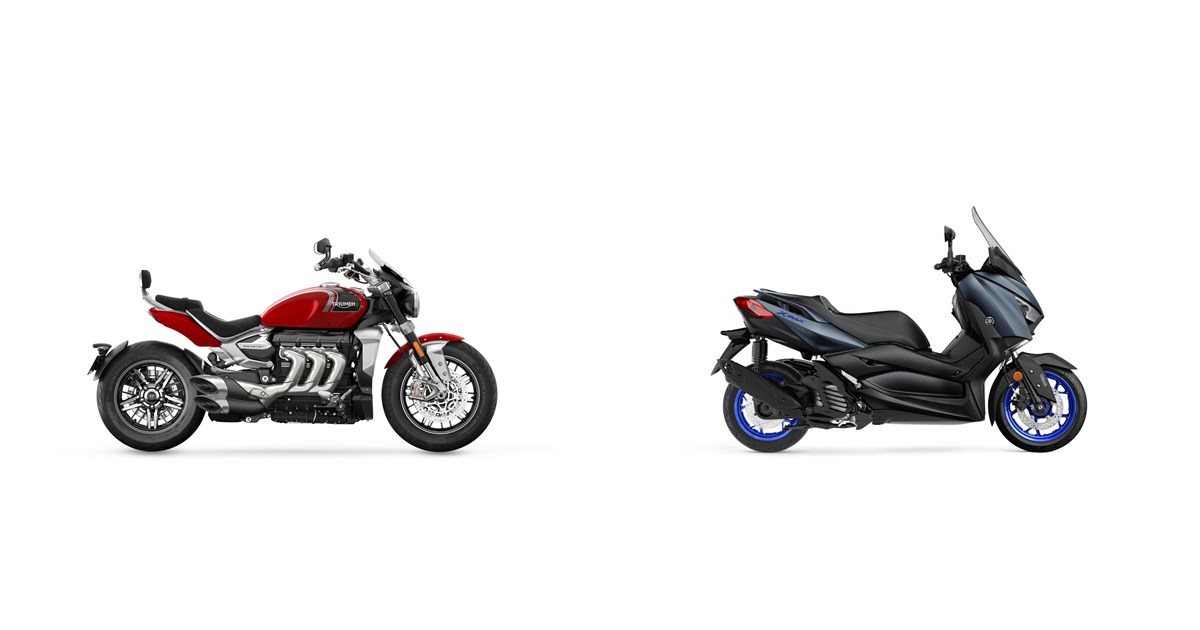 Triumph Rocket 3 GT 2023 vs Yamaha XMAX 125 2022