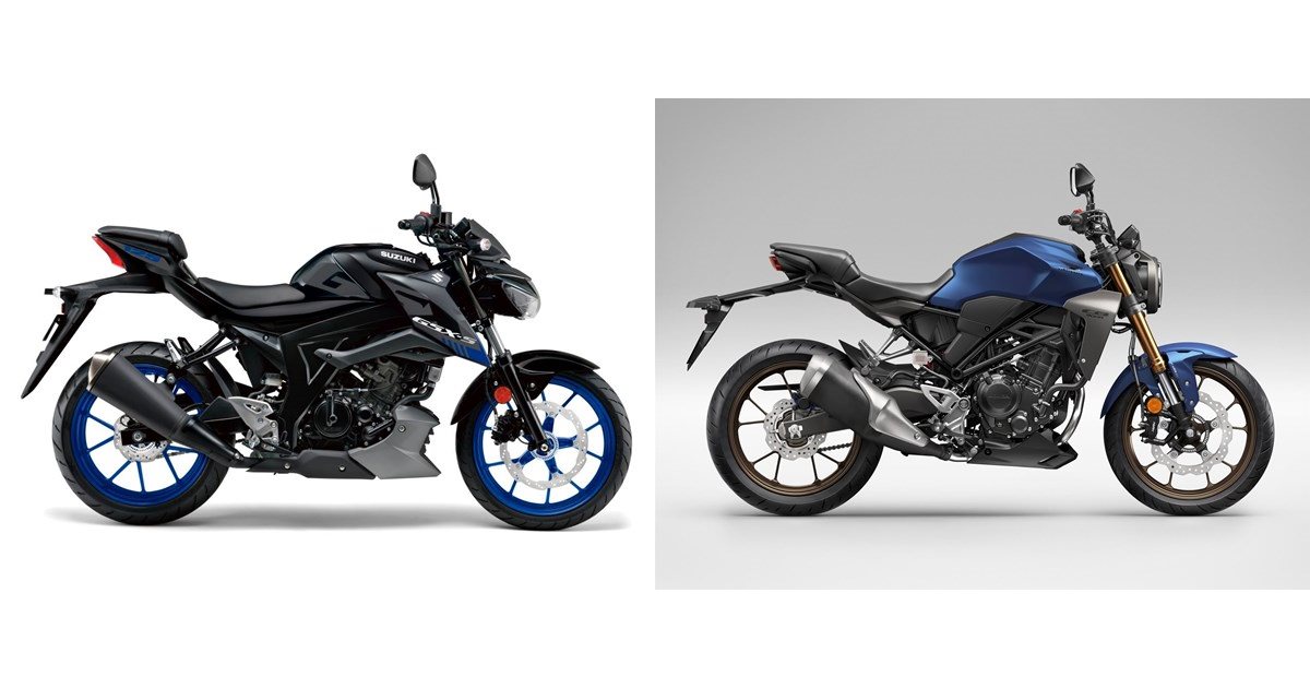 Comparaison des motos Suzuki GSX-S125 2022 VS. Honda CB300R 2022