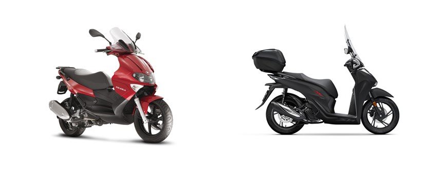 Motorrad Vergleich Gilera RUNNER 200 ST 2011 vs. Honda SH150i 2022