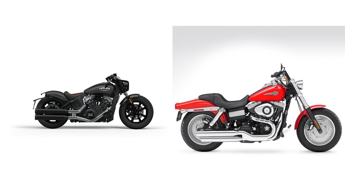Motorrad Vergleich Indian Scout Bobber 1131 2022 vs. Harley-Davidson ...