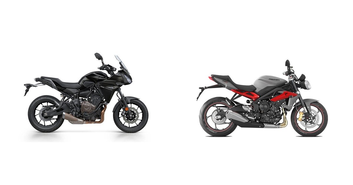 Yamaha Tracer 700 2017 vs Triumph Street Triple 675 R 2016