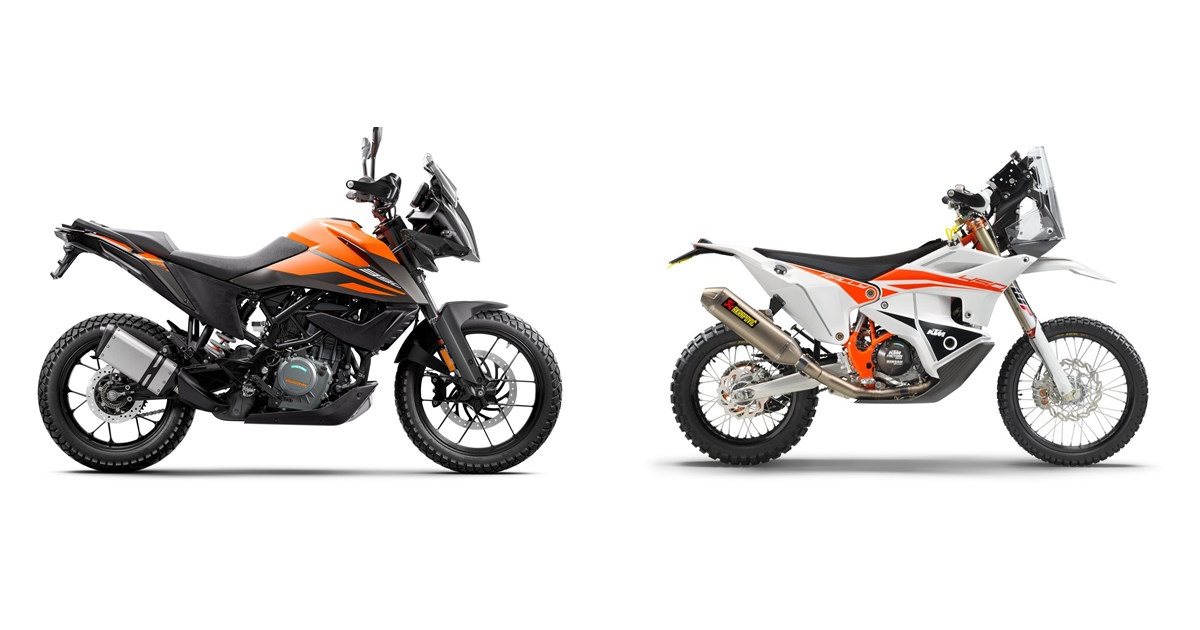 KTM 390 Adventure 2021 vs KTM 450 Rally Factory Replica 2022