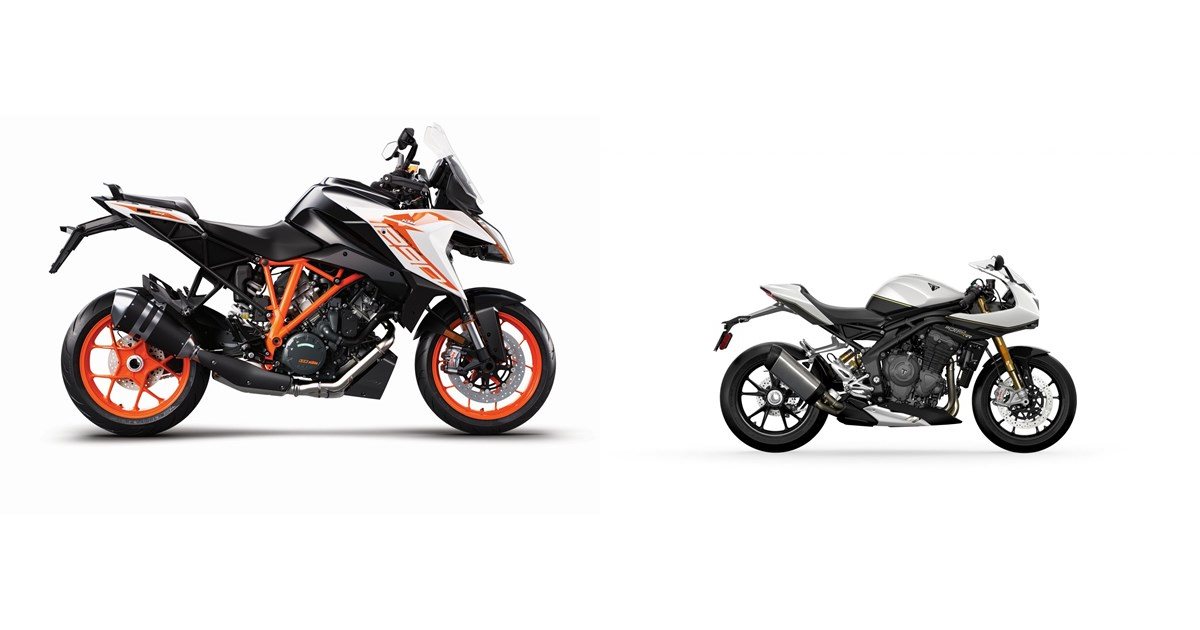 KTM 1290 Super Duke GT 2020 vs Triumph Speed Triple 1200 RR 2022