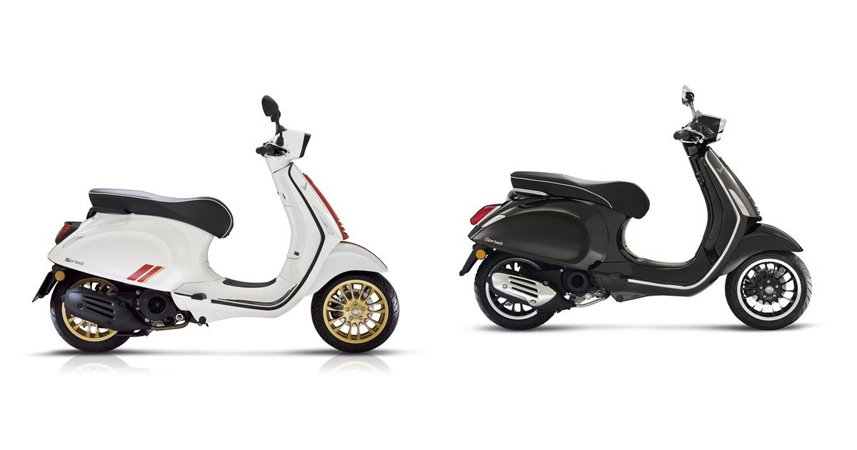 Motorrad Vergleich Vespa Sprint 125 Racing Sixties 2021 vs. Vespa Sprint 125 i.e. 3V 2020