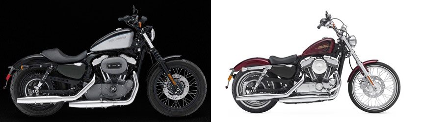 Motorrad Vergleich Harley-Davidson Sportster XL 1200 N Nightster 2012 ...