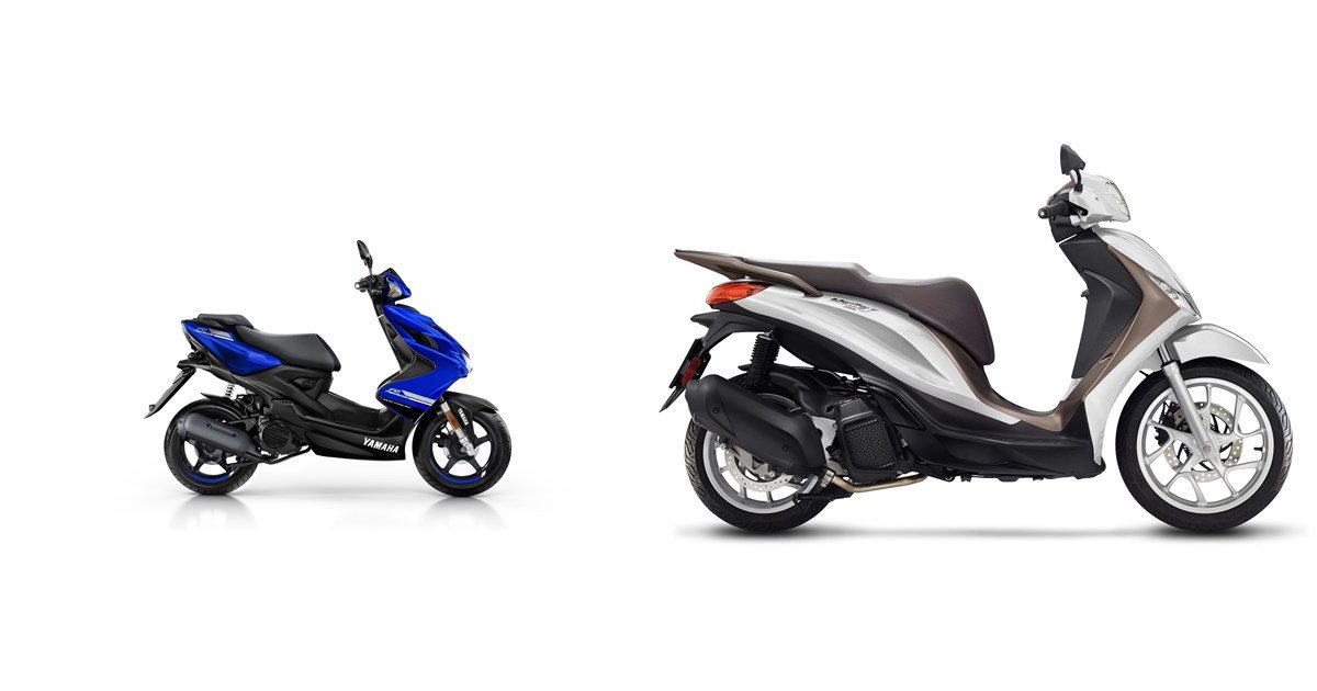 Motorrad Vergleich Yamaha Aerox 4 2021 Vs Piaggio Medley 125 2022