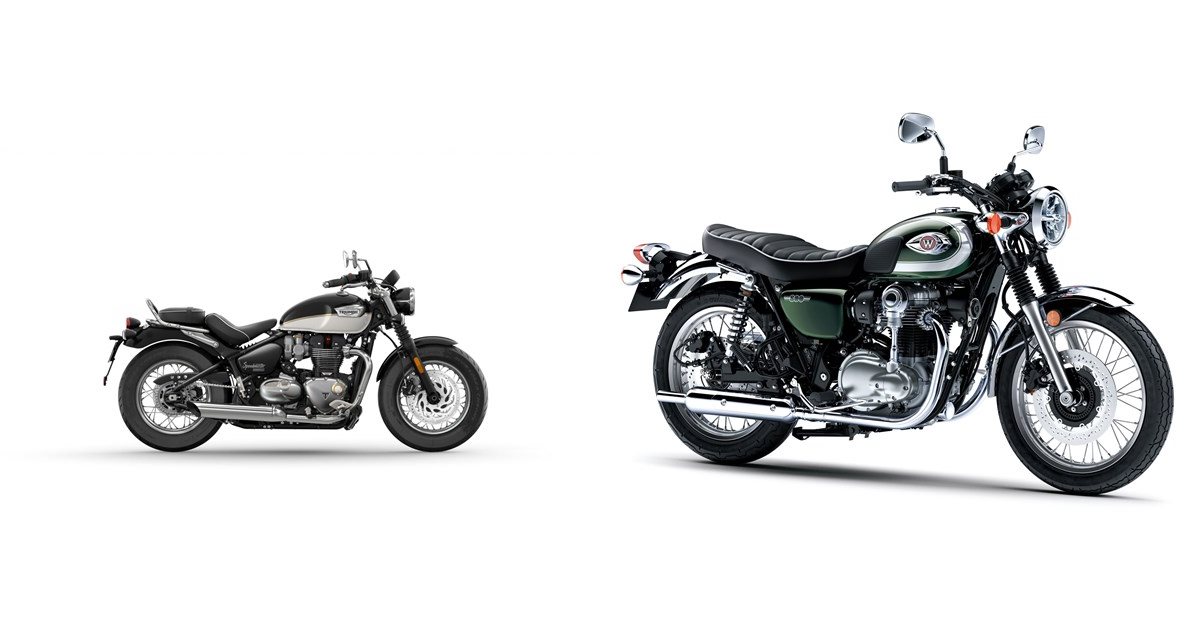 Triumph Bonneville Speedmaster 2022 vs Kawasaki W800 2020