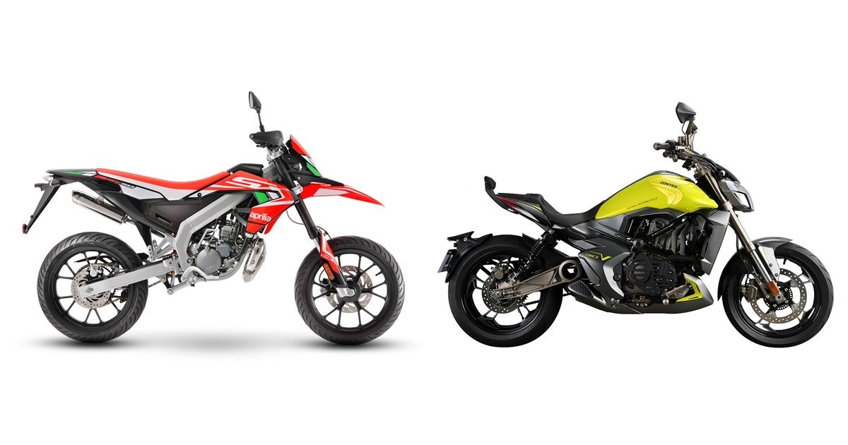 Aprilia SX 50 Supermoto 2020 vs Zontes 310 V 2022