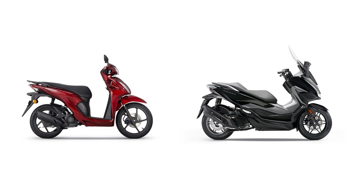 Comparaison des motos Honda NSC Vision 110 2022 VS. Honda Forza 125 2022