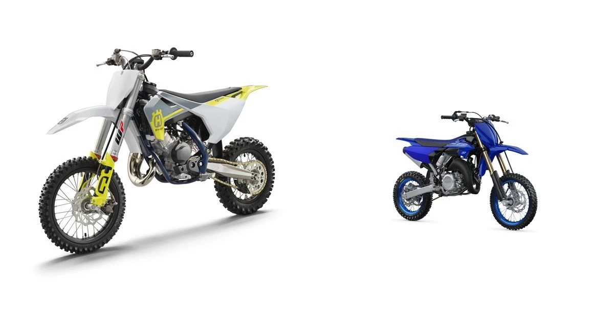 Motorrad Vergleich Husqvarna TC 65 2023 vs. Yamaha YZ65 2022