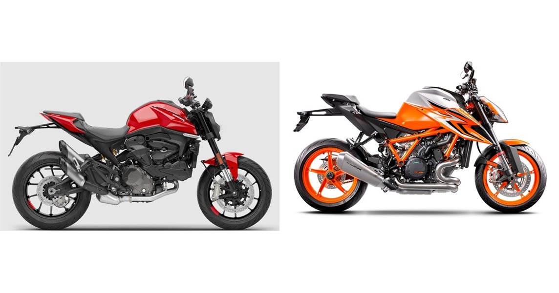 Ducati Monster 2022 vs KTM 1290 Super Duke R 2022