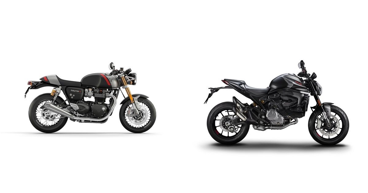 Triumph Thruxton RS 2022 vs Ducati Monster 2021