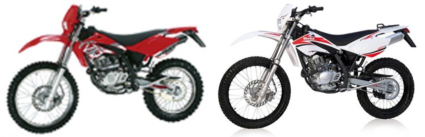 Motorrad Vergleich Beta RR 125 4T 2007 vs. Beta RE 125 4T 2011