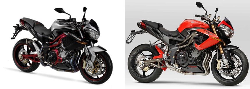 Motorrad Vergleich Benelli TNT Titanium 2005 vs. Benelli TNT R 160 2011