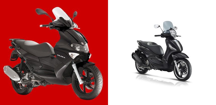 Motorrad Vergleich Gilera RUNNER 200 ST 2010 vs. Piaggio Beverly 350ie ...