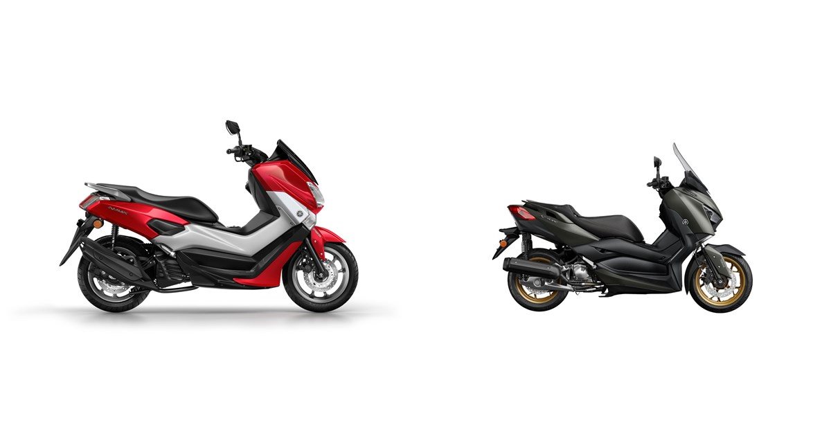 Comparaison des motos Yamaha NMAX 125 2017 VS. Yamaha XMAX 125 Tech MAX 2021