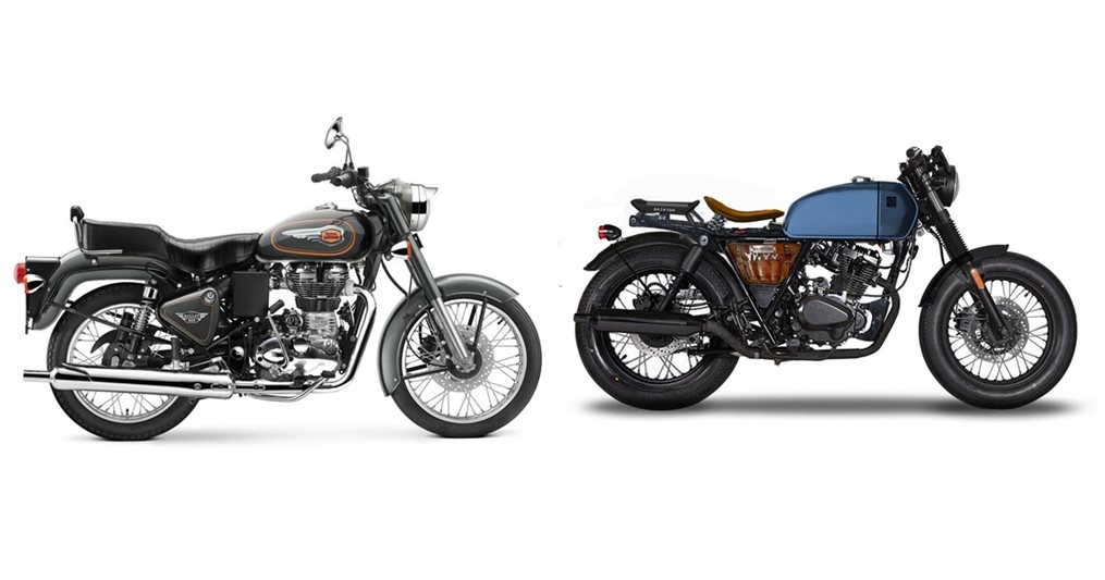 Motorrad Vergleich Royal Enfield Bullet 500 EFI 2018 vs. Brixton ...